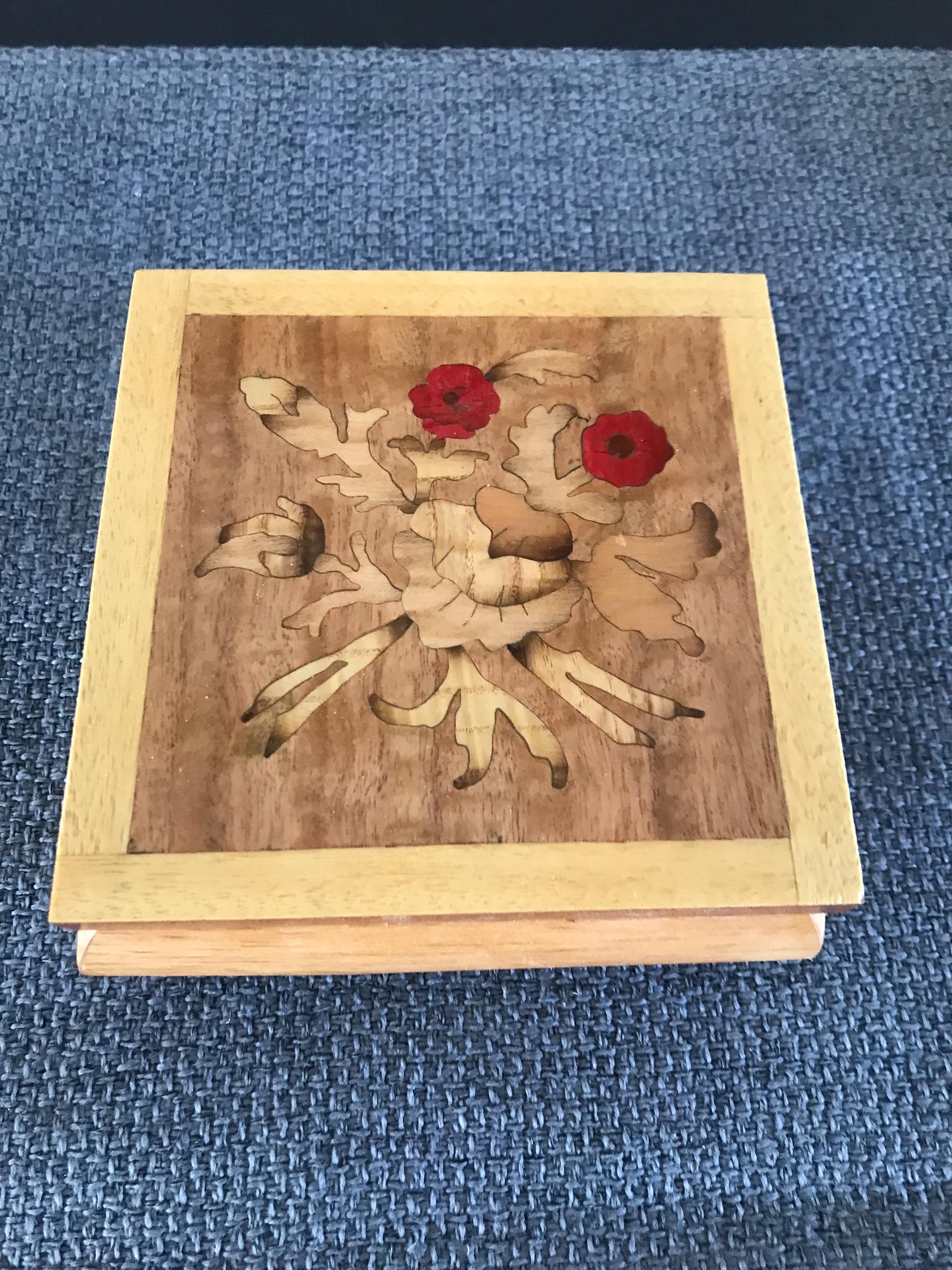 Italian Marquetry Music Box - Etsy