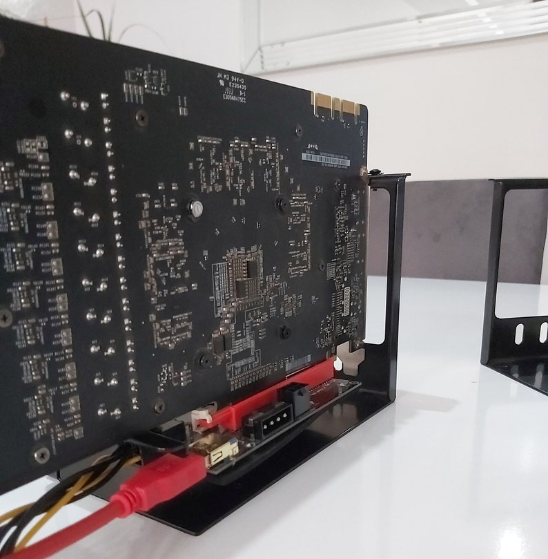 3 or 2 Slot Steel External GPU Holder, Graphics Card Vertical Stand ...