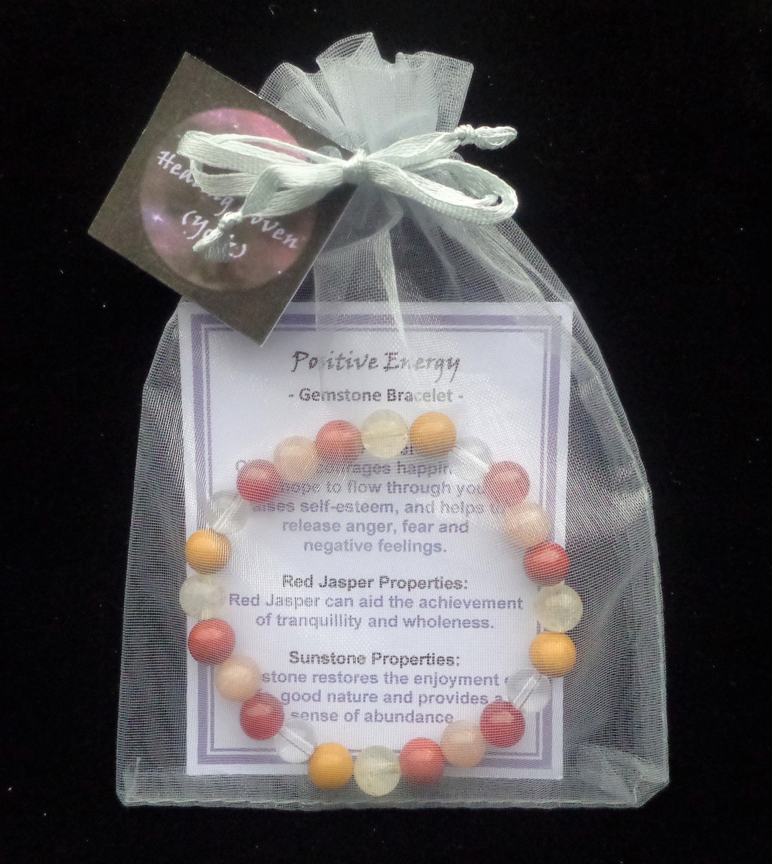 Positive Energy Bracelet High Grade Natural Gemstone Beads | Etsy