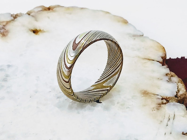 Mokume Gane Ring #15 - Etsy