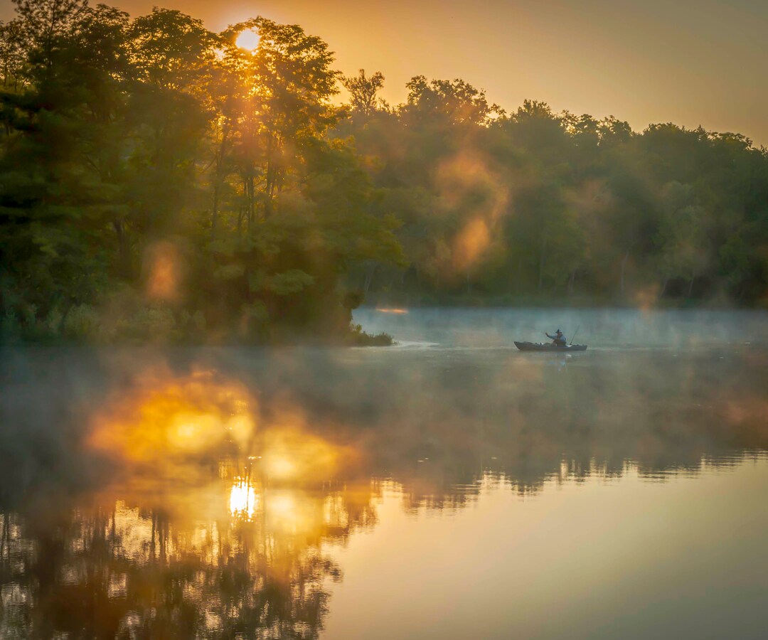 Foggy Lake Gifts, Lake Art, Lake Artwork, Unique Lake Art Gifts, Art ...