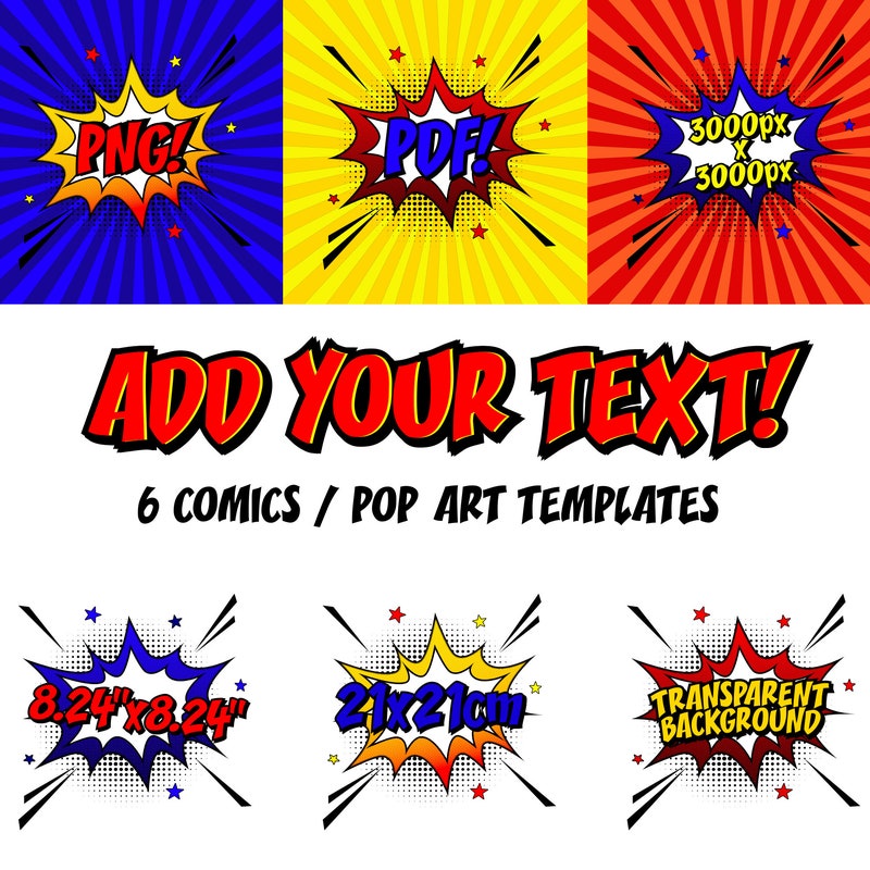 Superhero Pop Art - Etsy