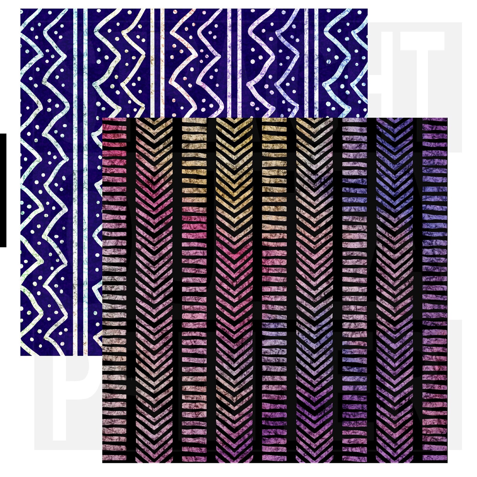 African Batik Lagos Digital Paper JPG Format Printable African Patterns ...