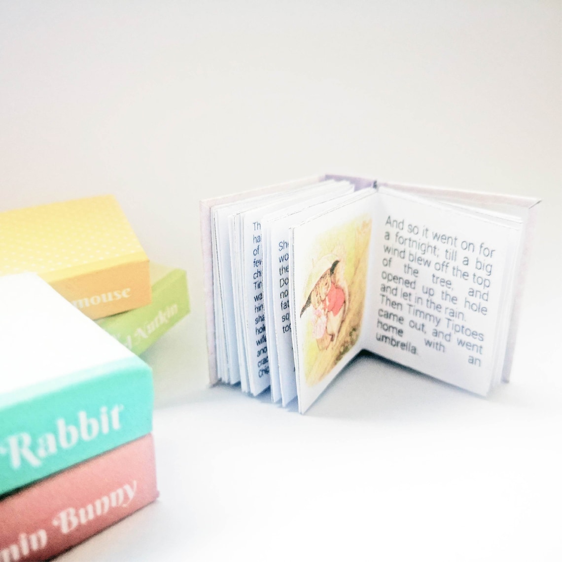 Miniature Books Readable Printable DIY Kit Set of 5 Beatrix - Etsy