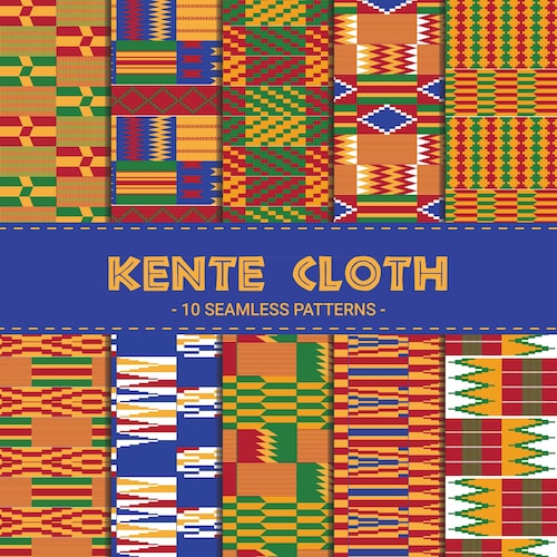 Kwanzaa Digital Paper Printable African Kente Cloth Kwanzaa - Etsy