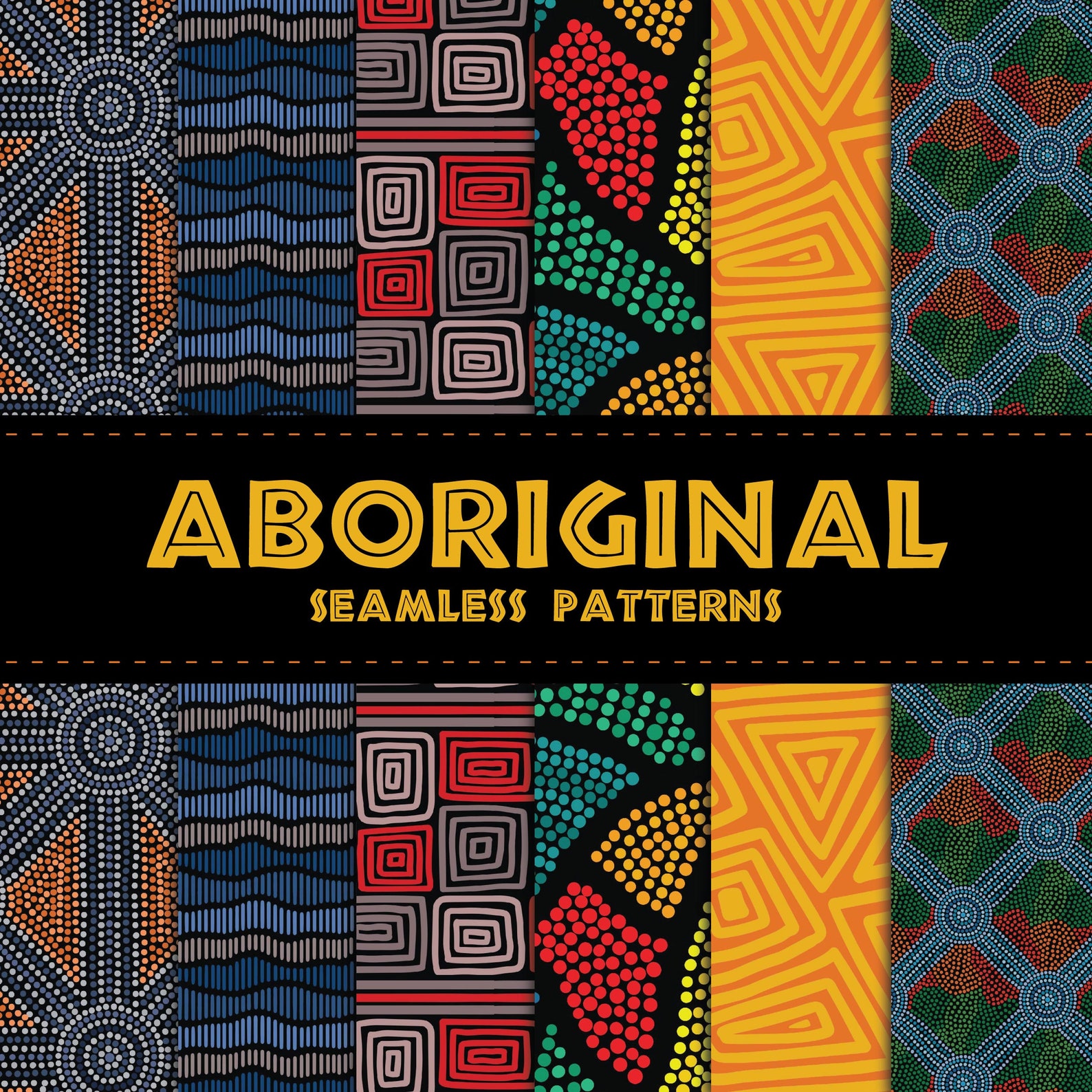 Aboriginal Seamless Patterns Native Australian Digital Paper - Etsy