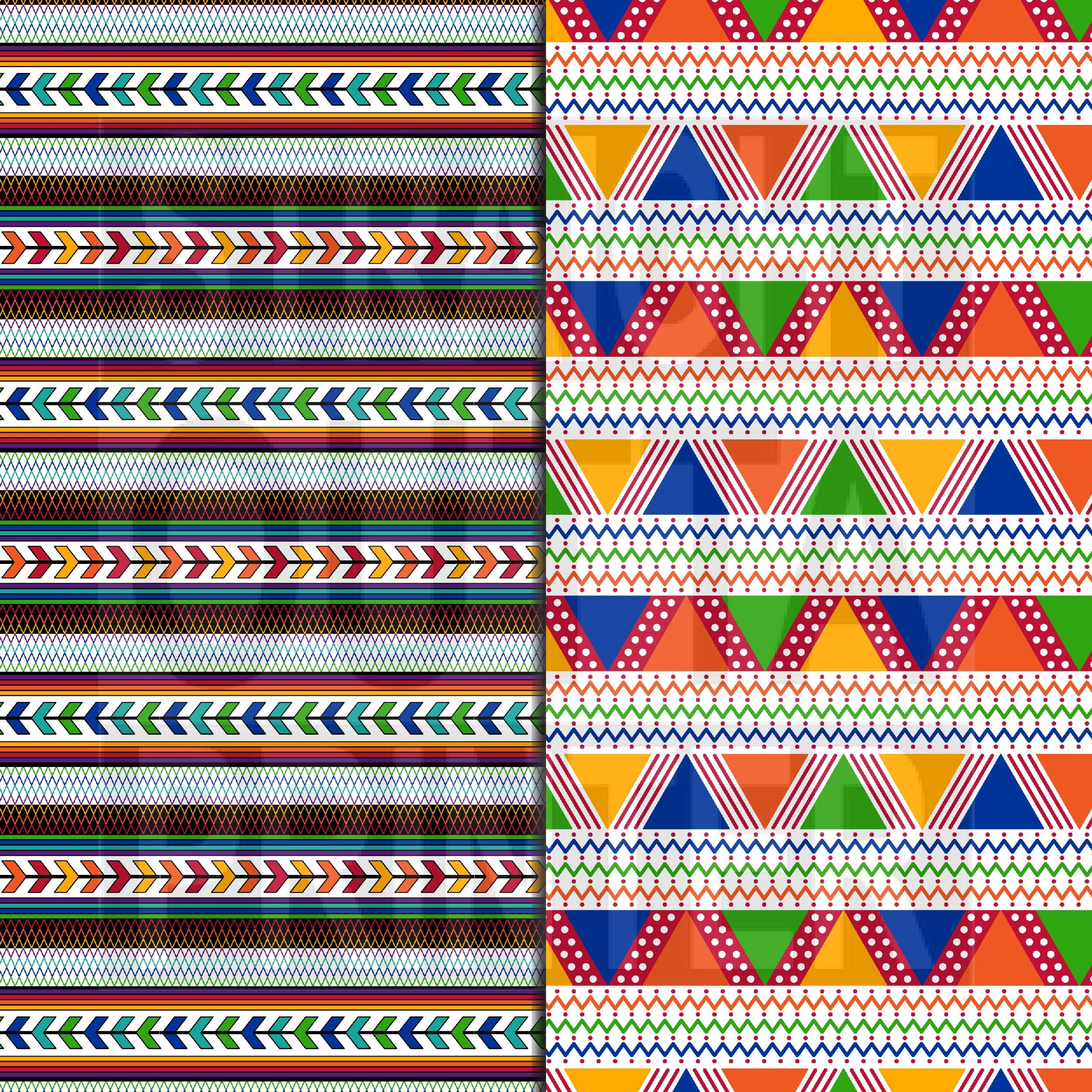 Zulu Inspired African Patterns Digital Paper JPG printable African Patterns Tribal Background ...