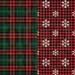 Christmas Plaid Digital Paper: Buffalo Check Seamless Patterns (digital ...