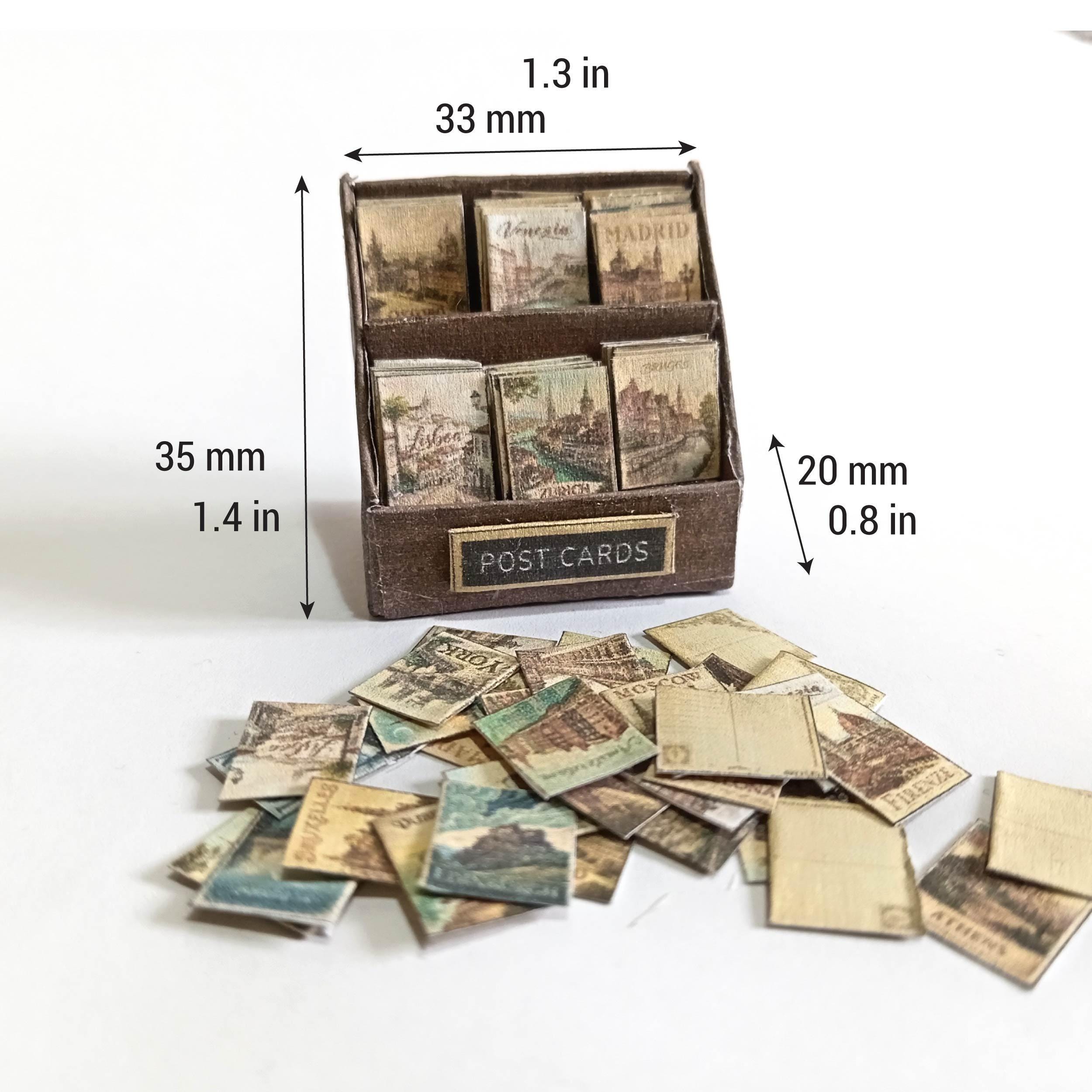 Miniature Postcard Stand With Old European Cities | Printable DIY Kit ...