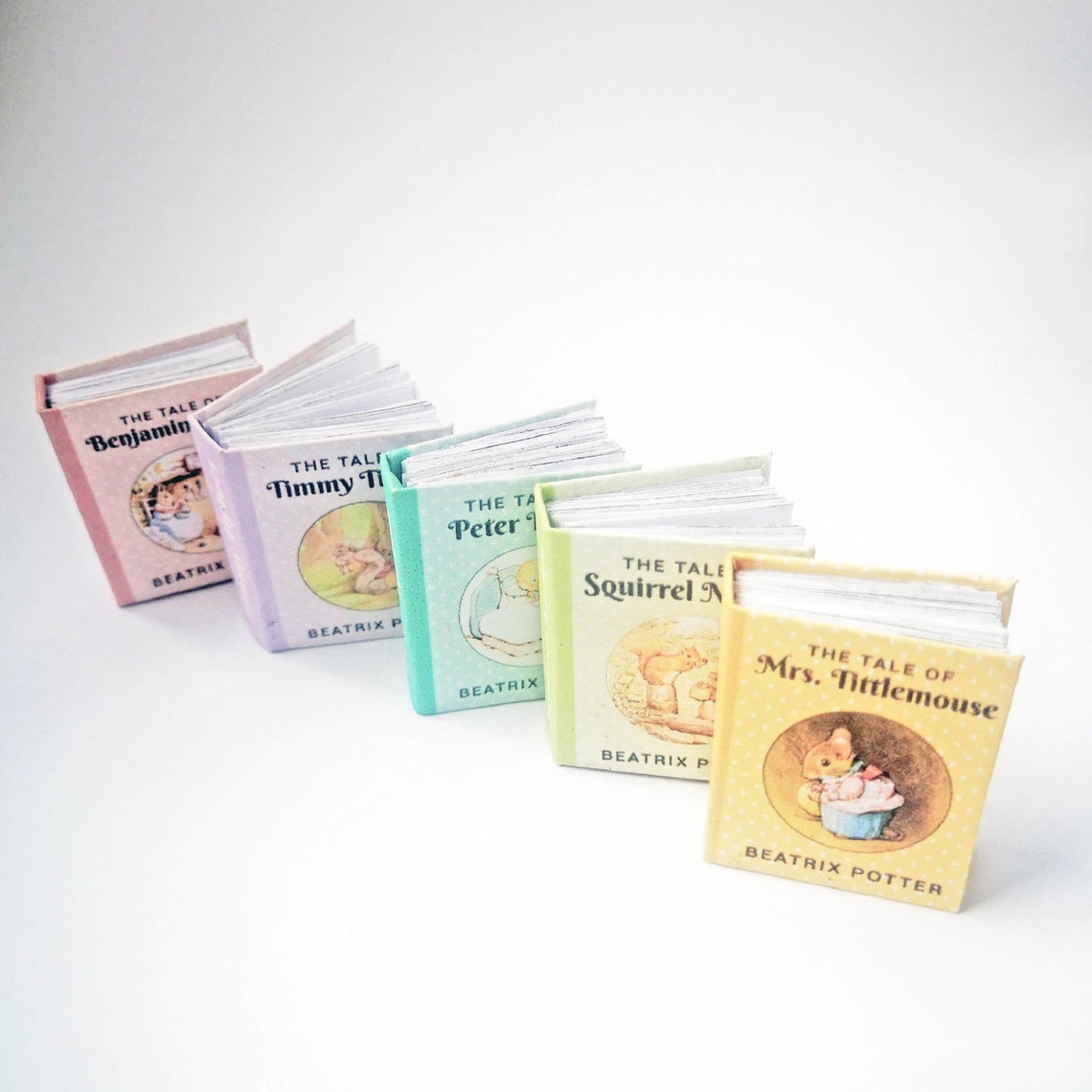 Miniature Books Readable Printable DIY Kit Set of 5 Beatrix | Etsy ...