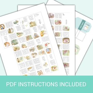 Miniature Books Readable Printable DIY Kit - Set of 5 Beatrix Potter ...