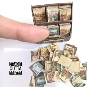 Miniature Postcard Stand With Old European Cities | Printable DIY Kit ...
