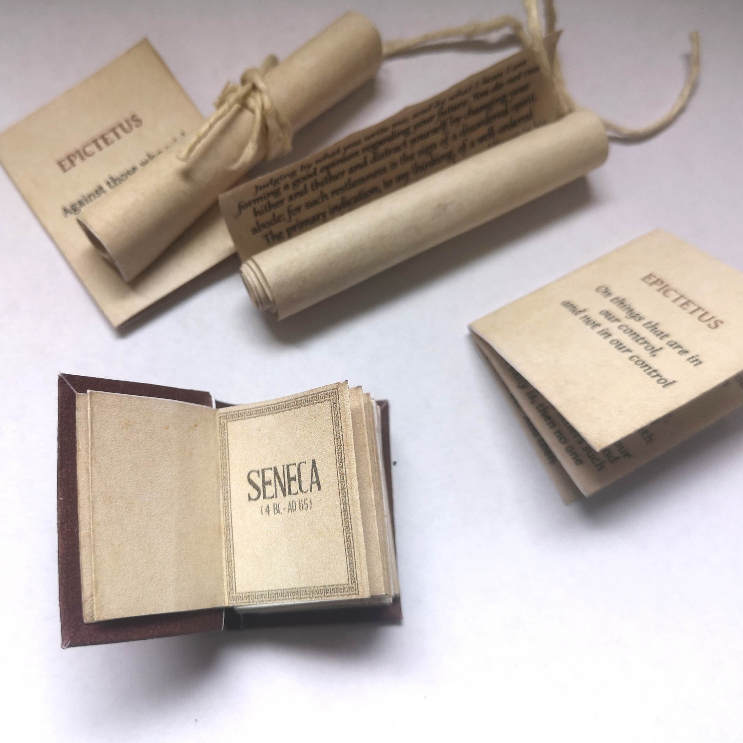Miniature Book Readable Printable DIY Kit Philosophy Set the Little ...