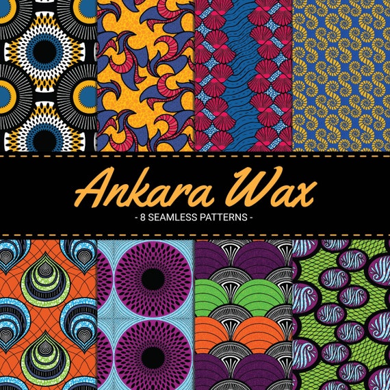 Ankara Wax Seamless Patterns Digital Paper Printable | Etsy
