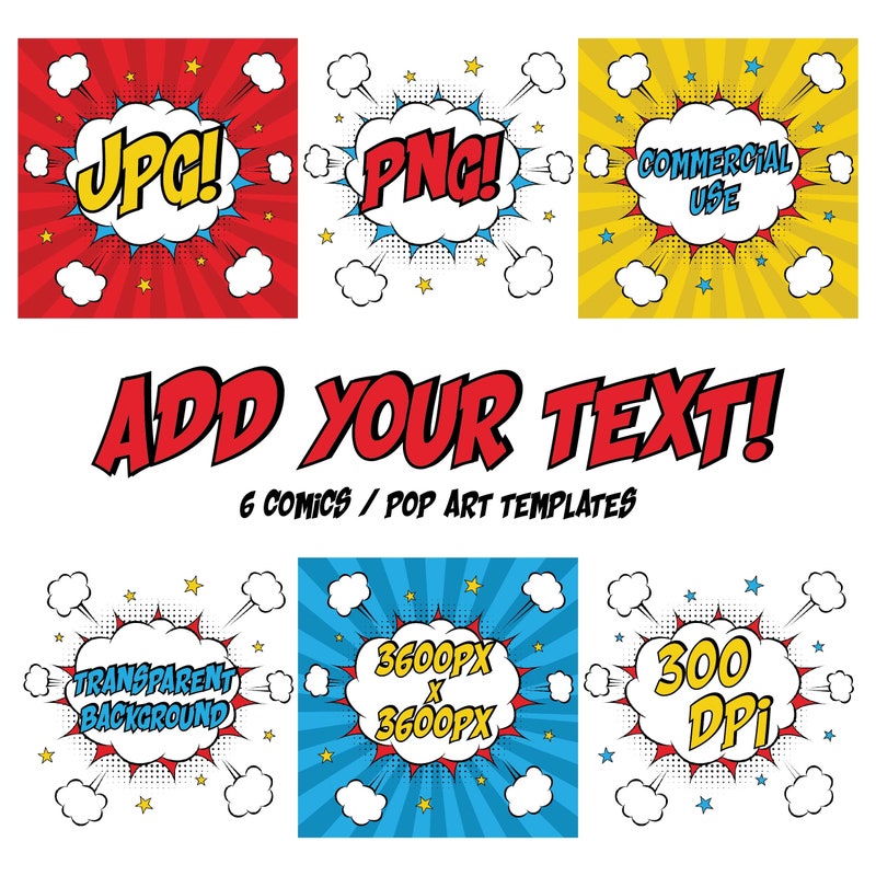 Superhero Pop Art - Etsy
