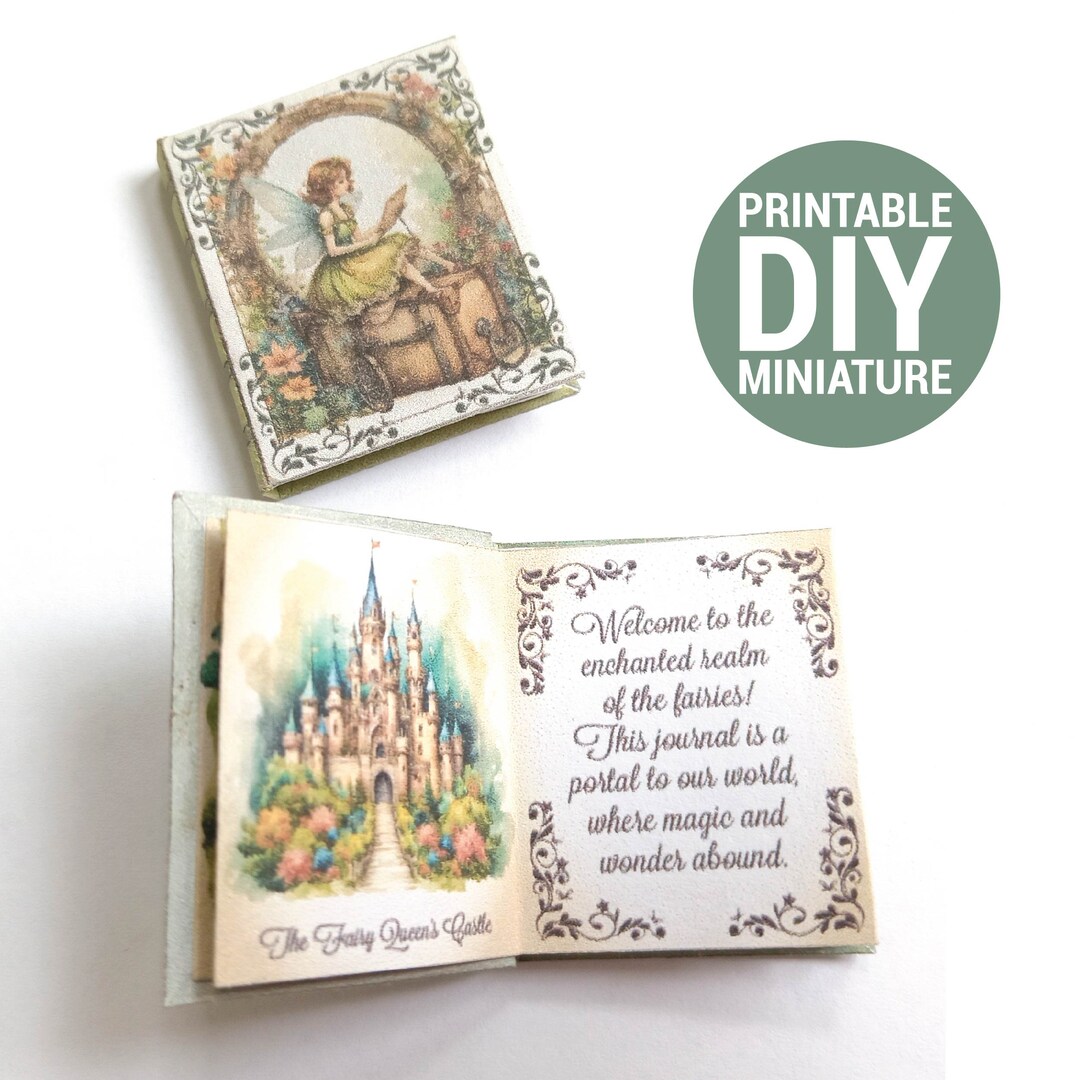 Miniature Fairy Journals: Printable Dollhouse Mini Books (DIY Set) - Etsy