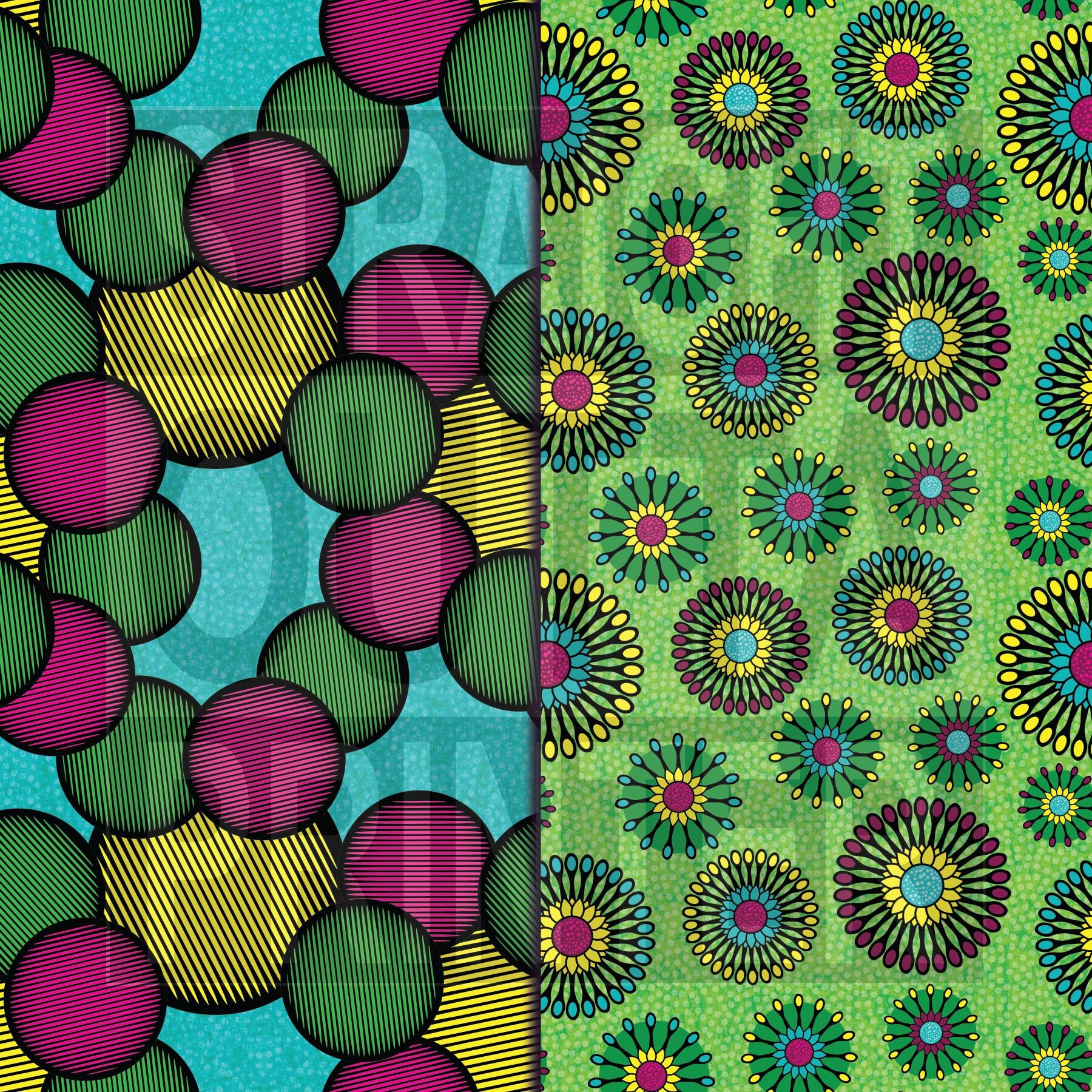 Ankara Wax Seamless Patterns Digital Paper Printable - Etsy UK