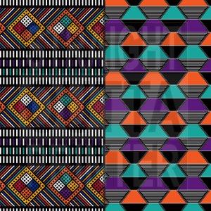 Zulu Inspired African Patterns - Digital Paper - JPG -printable African ...