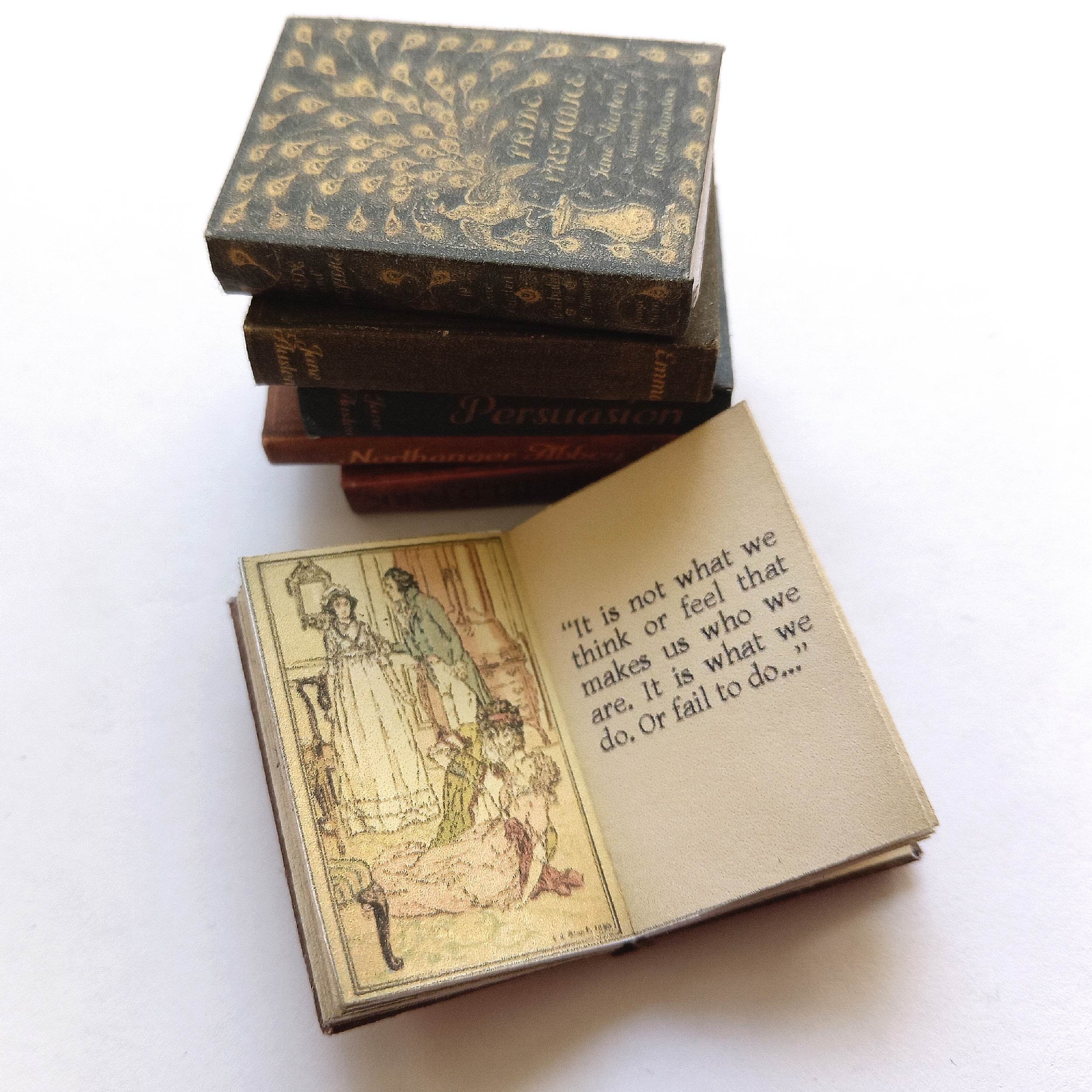 Miniature Books Readable Printable DIY Kit Set of 6 Jane Austen Mini ...