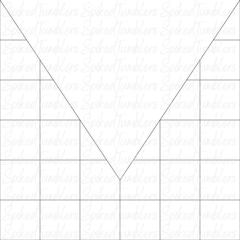 Plaid V-split Template for Straight Tumbler RESIZABLE - Etsy