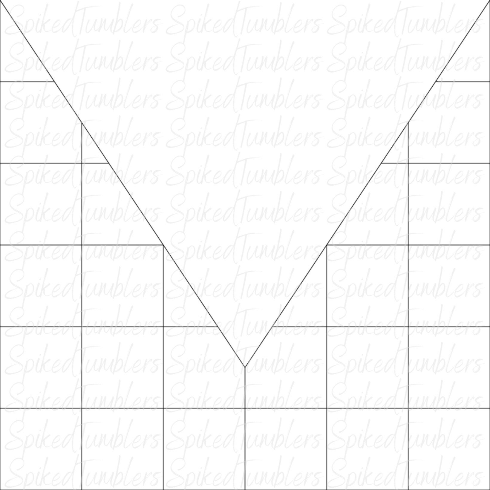 Plaid V-split Template for Straight Tumbler RESIZABLE - Etsy