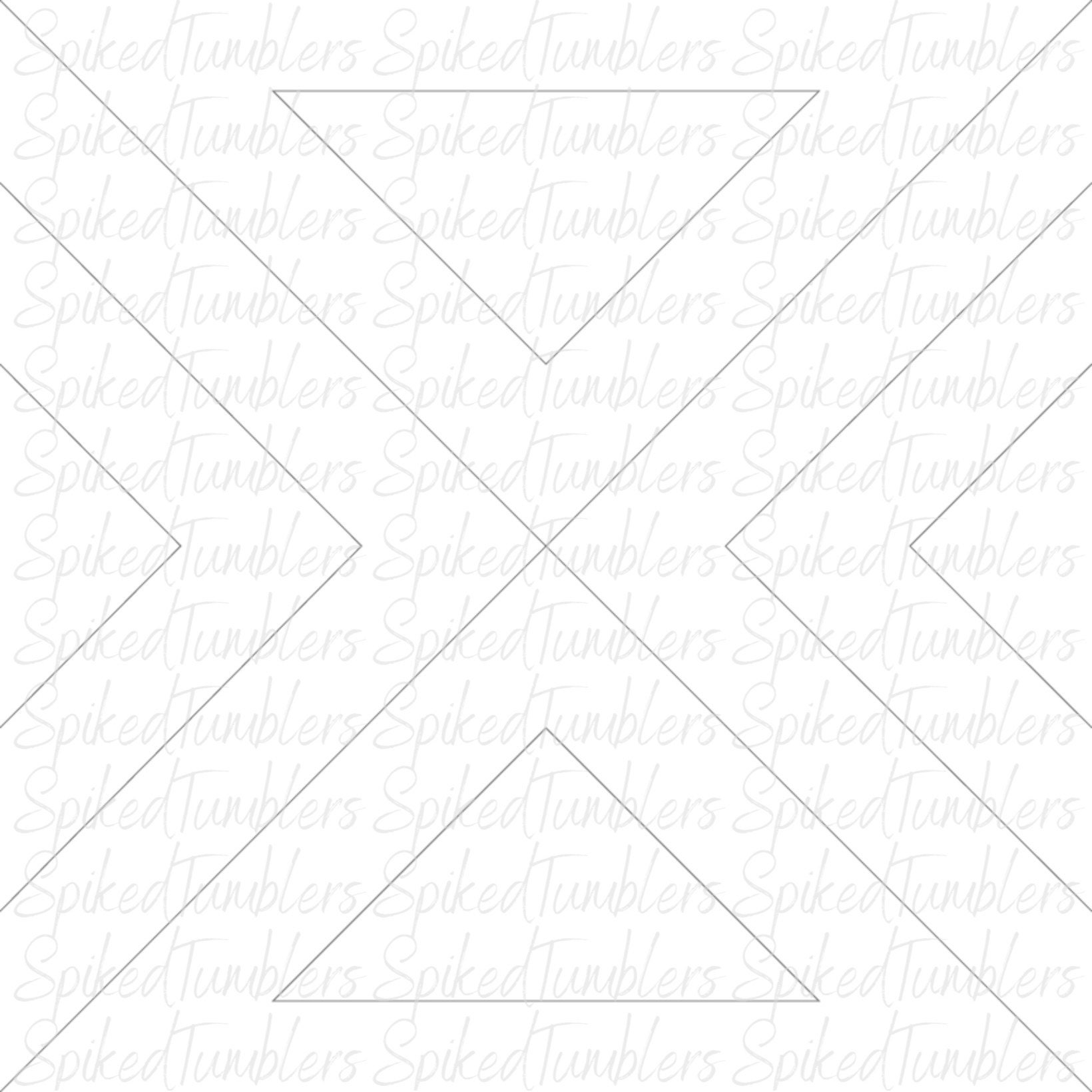 Double Diamond and Triangle Template for Straight Tumbler - RESIZABLE ...