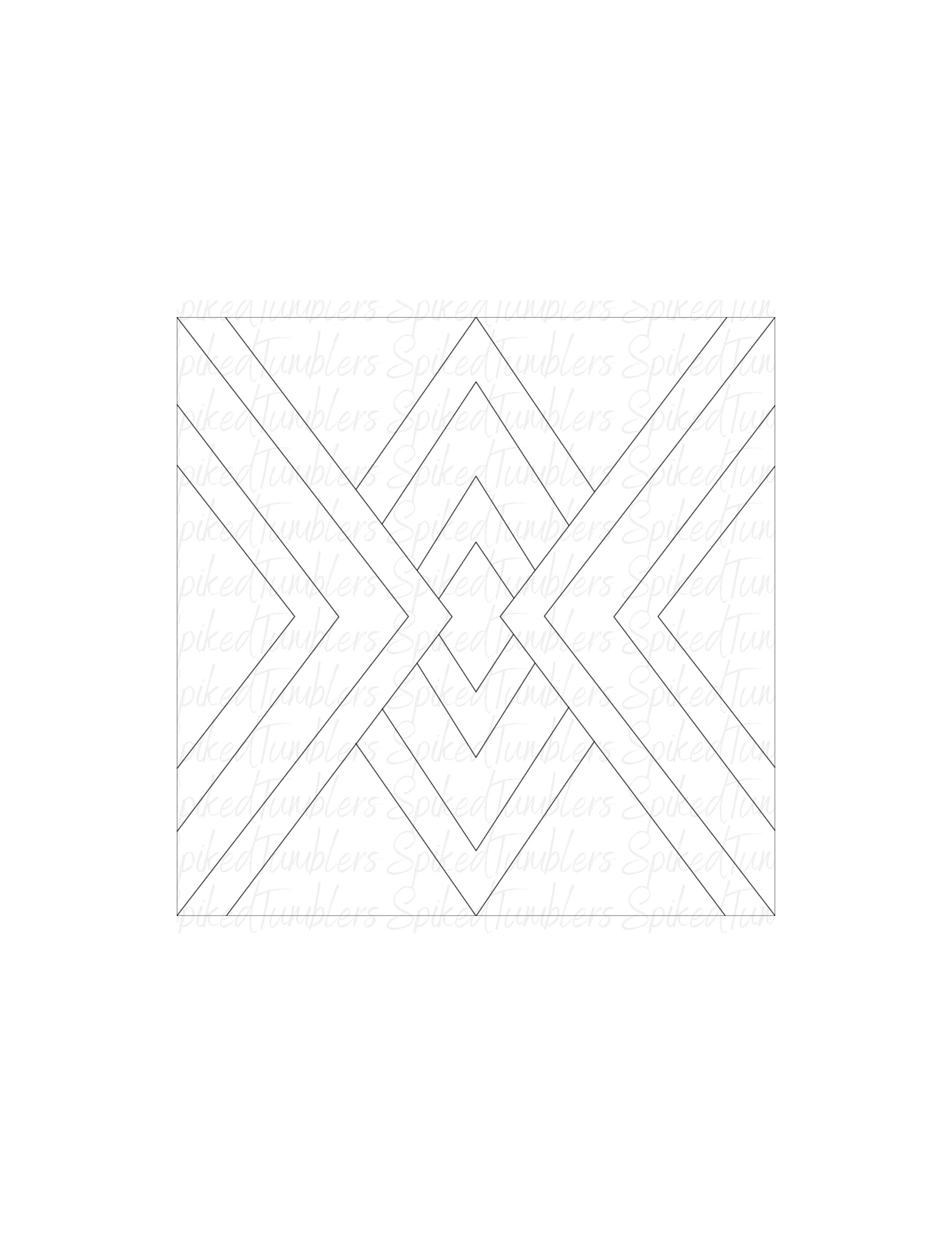 Diamonds Template - RESIZABLE - Etsy