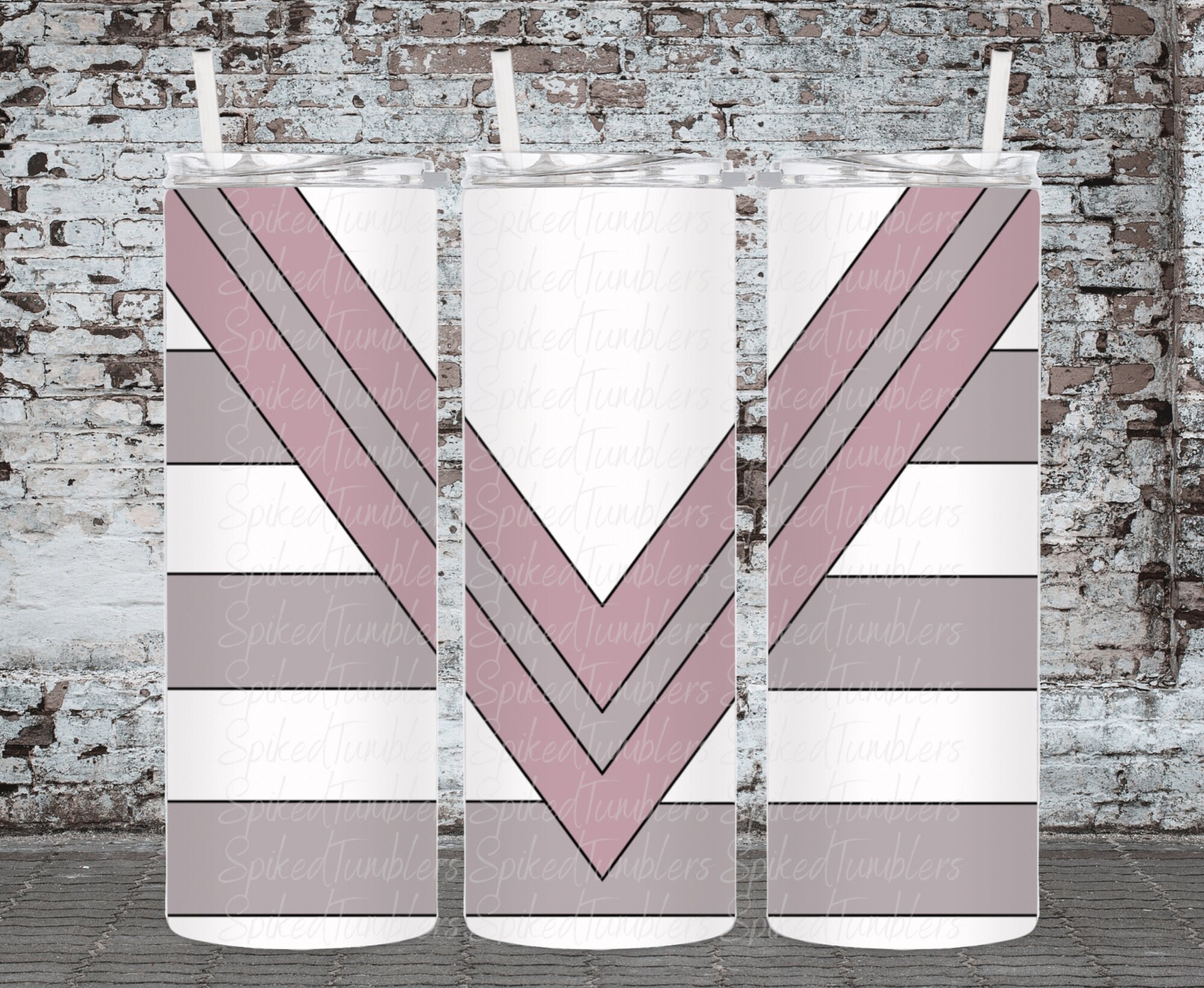 Triple Vsplit Stripes Template for 20oz Straight RESIZABLE - Etsy