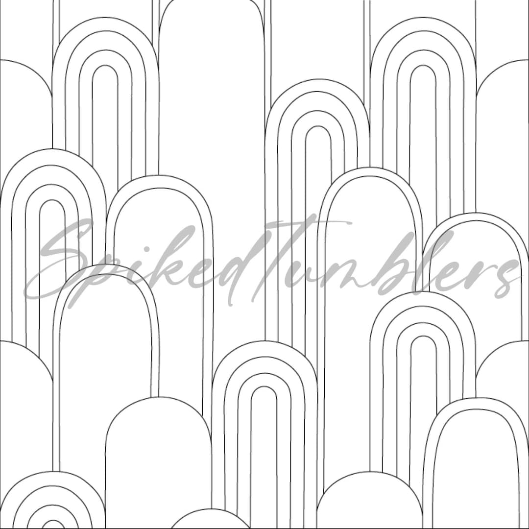 Boho Rainbow Template for Straight Tumbler RESIZABLE - Etsy