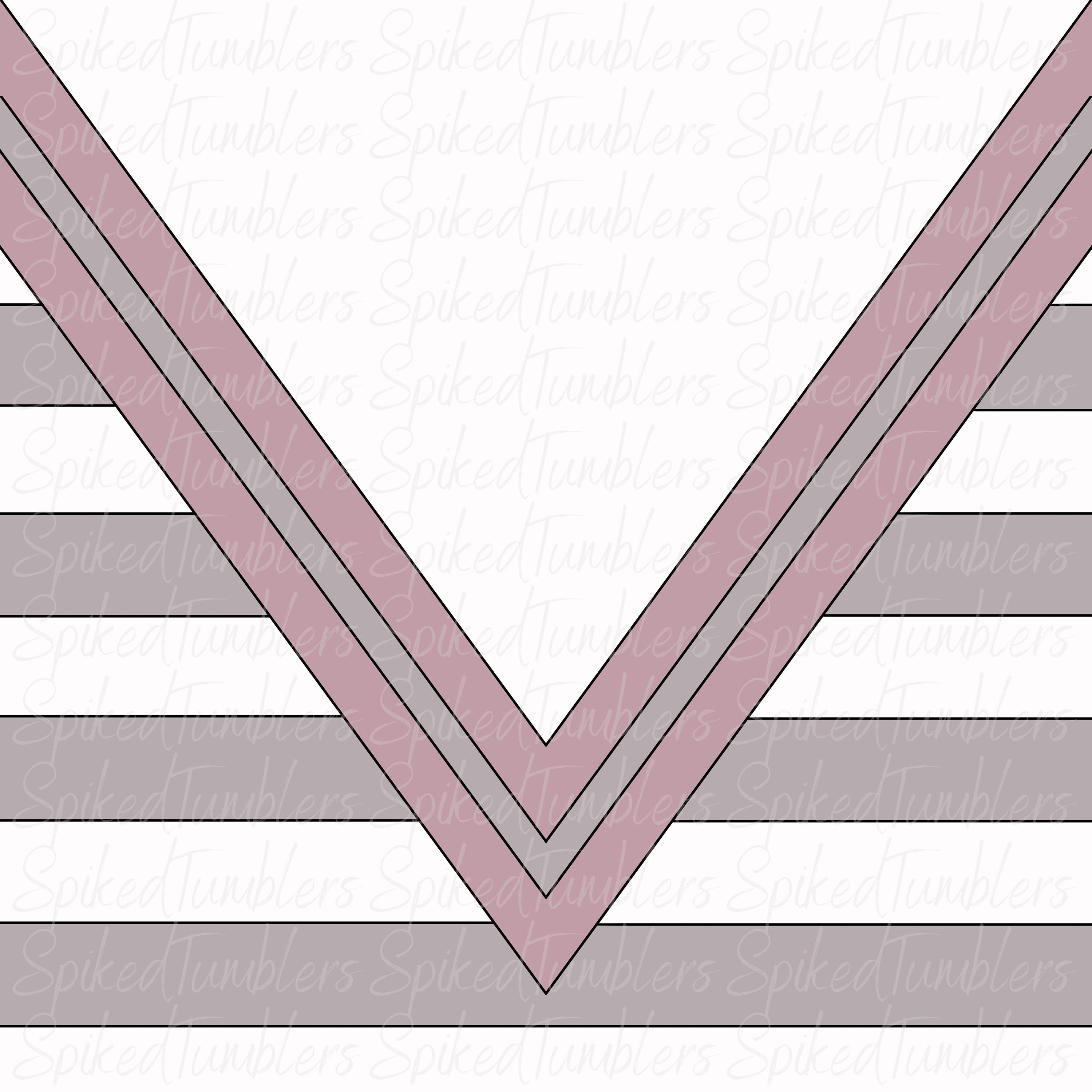 Triple Vsplit Stripes Template for 20oz Straight - RESIZABLE - Etsy