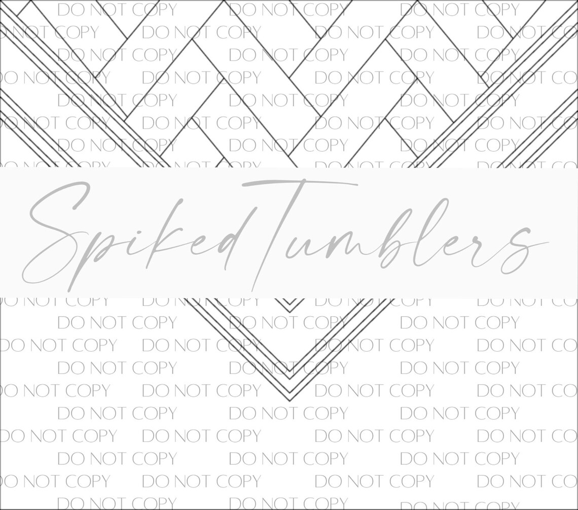 Herringbone V Split Template for 20oz Straight - RESIZABLE - Etsy