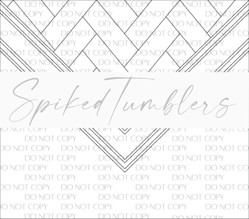 Herringbone V Split Template for 20oz Straight - RESIZABLE - Etsy