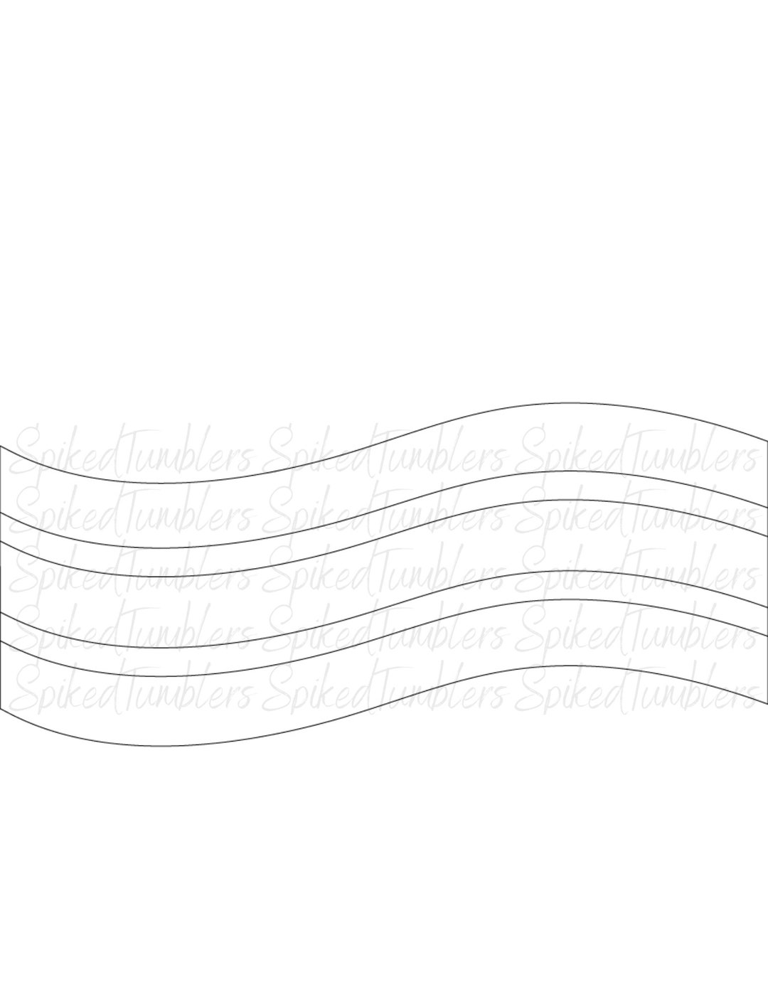 Wavy Template for Straight Tumbler - RESIZABLE - Etsy