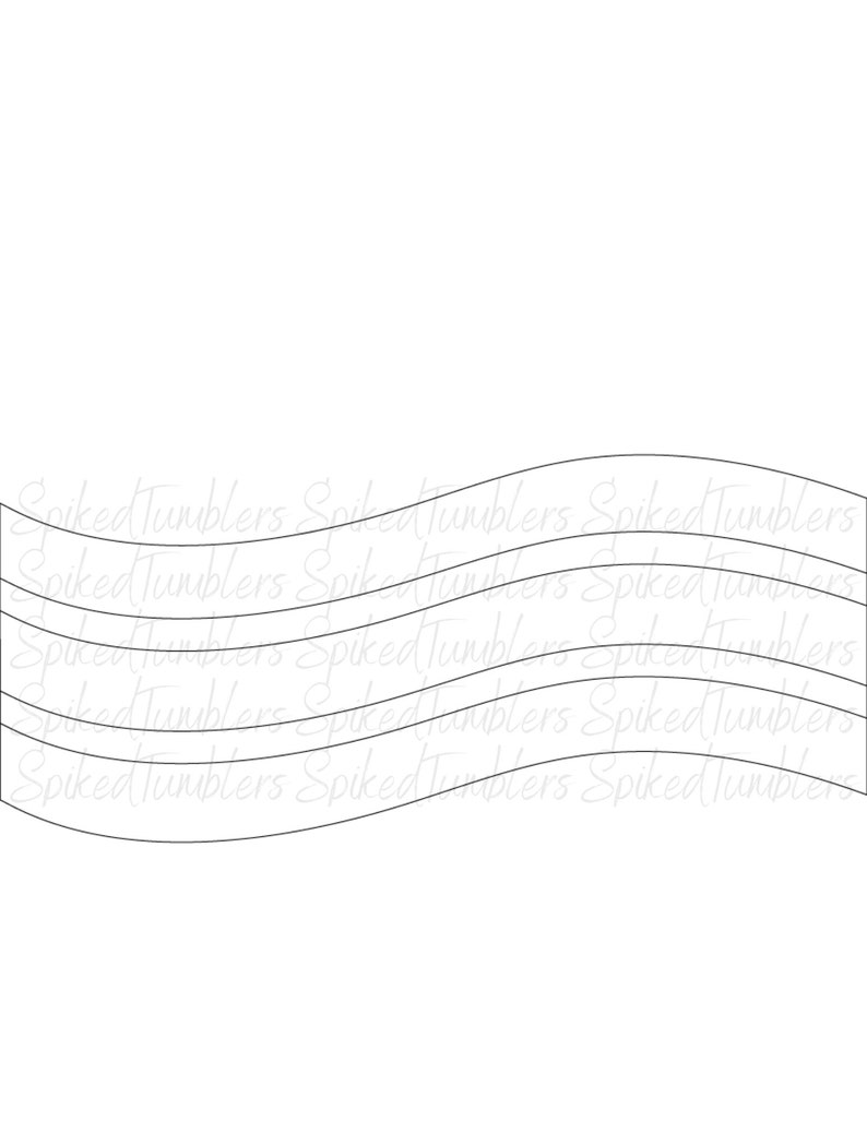 Wavy Template for Straight Tumbler RESIZABLE - Etsy