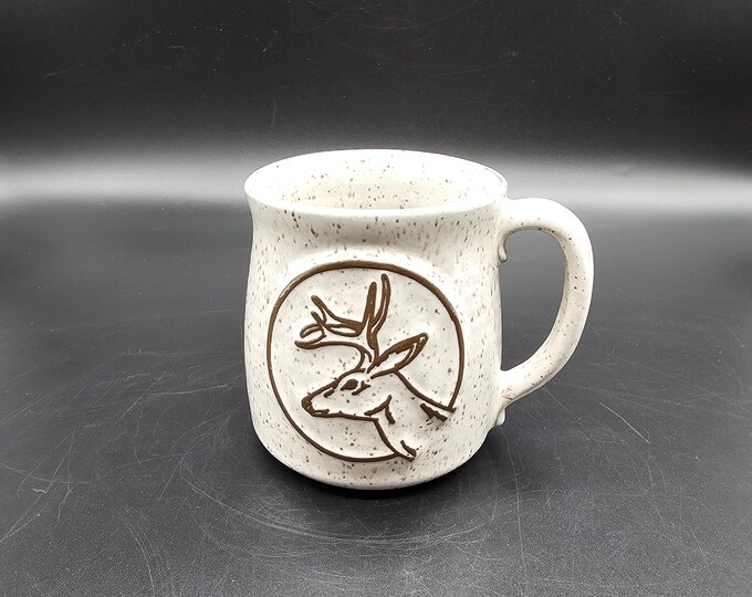 Vintage Onion River Pottery Deer Buck Coffee Tea Cup Mug - Etsy