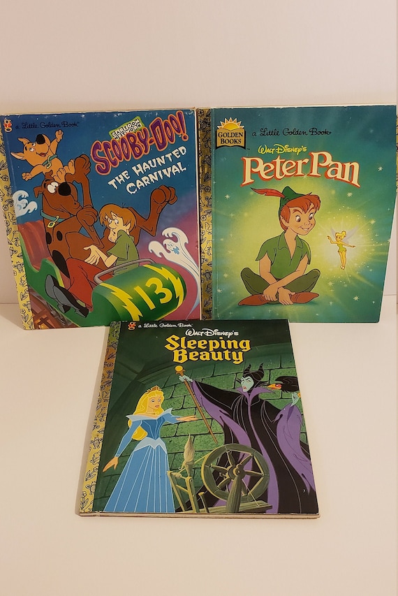 A Little Golden Books Set of 3 Scooby-doo Peter Pan Sleeping | Etsy
