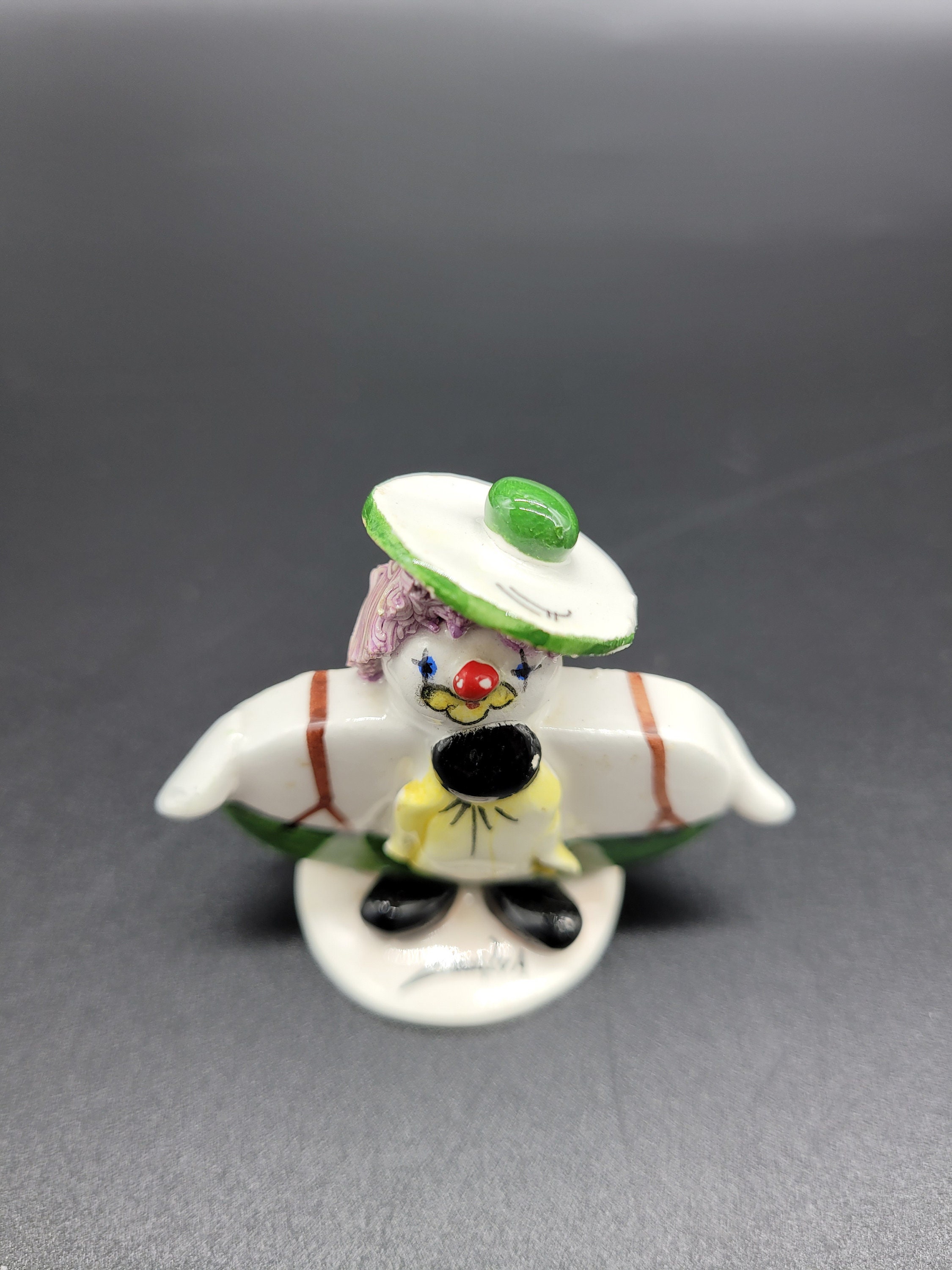 Vintage Lina Zampiva Spaghetti Hair Clowns Italy Signed Set of 2 - Etsy