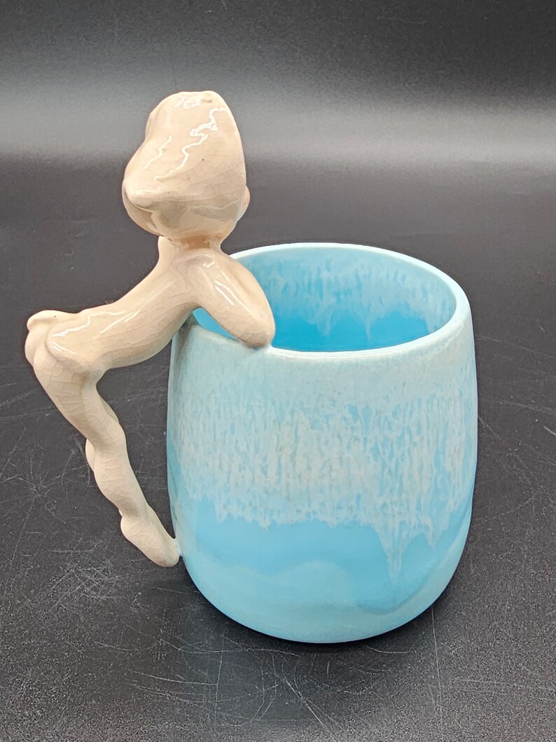 Cali. Crown Pottery Pixie Elf Figural Ceramic Cup Mug 1950s MCM - Etsy