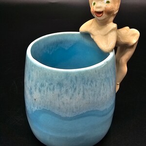 Cali. Crown Pottery Pixie Elf Figural Ceramic Cup Mug 1950s MCM - Etsy