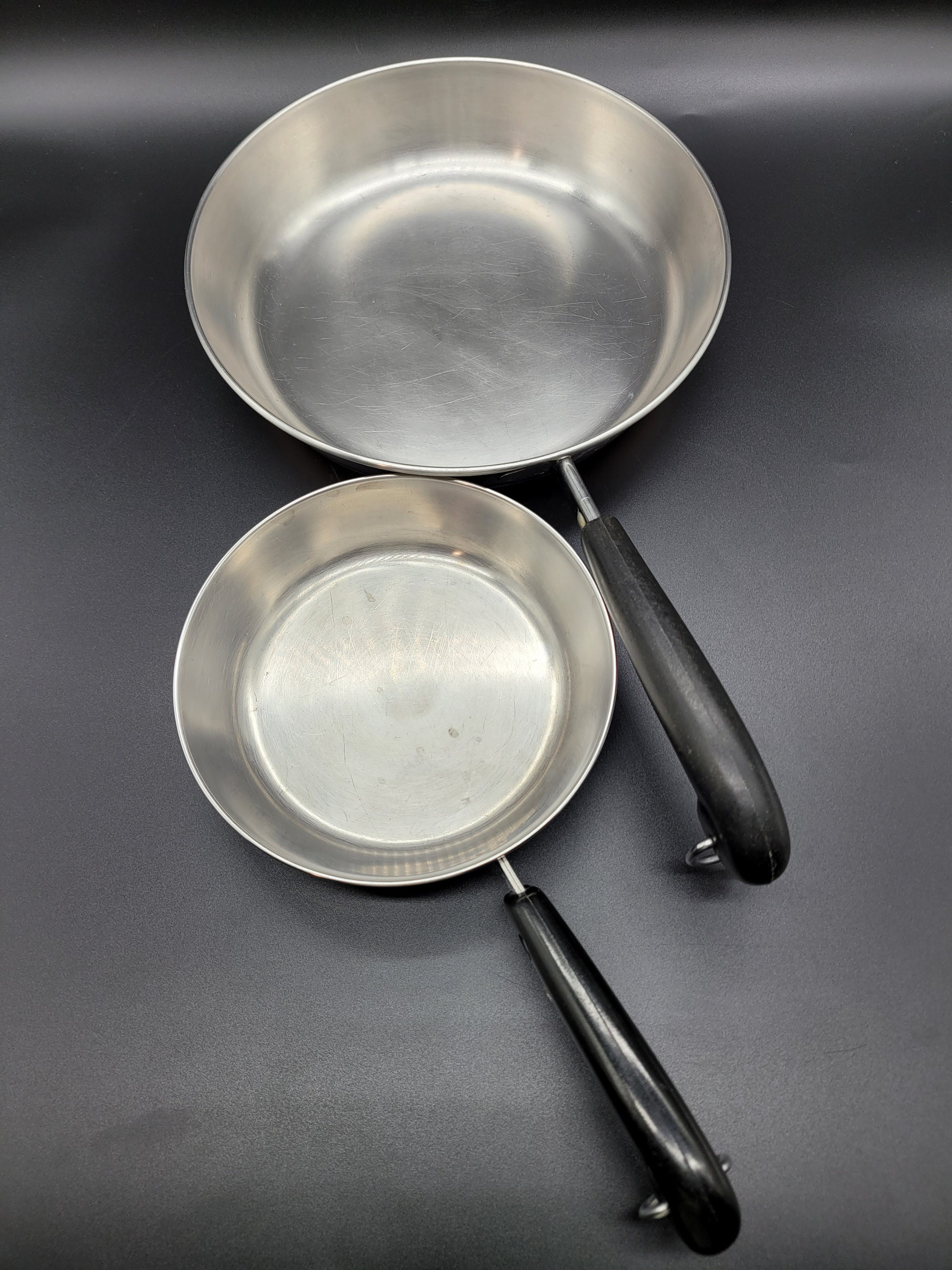 Revere Ware Copper Bottom 6 and 9 Frying Pans Copper Bottoms No LIDS - Etsy