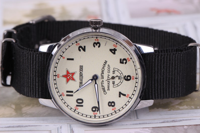 KOMANDIRSKIE WATCH, Pobeda Watch, Soviet Wristwatch, Commanders Watch ...