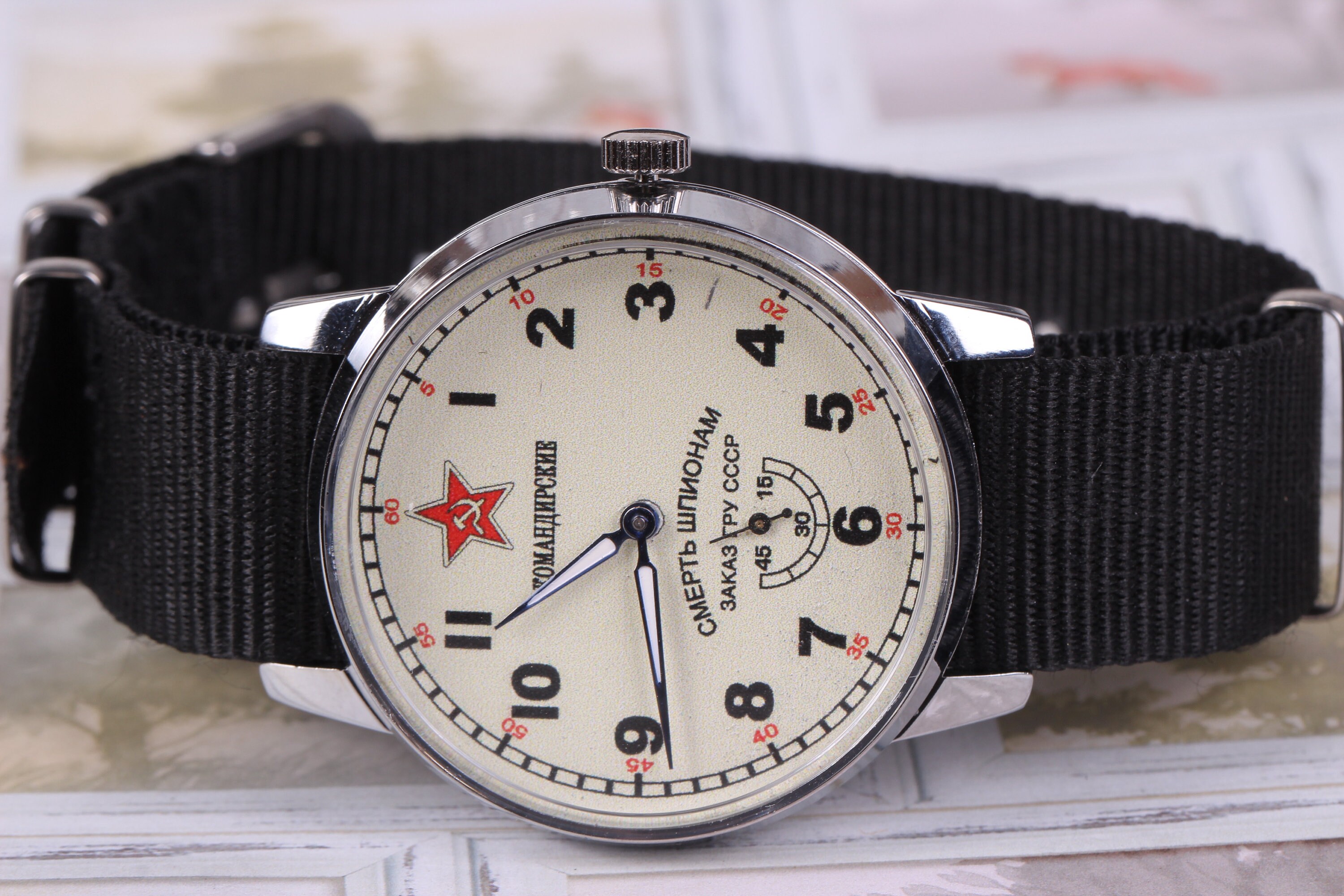 KOMANDIRSKIE WATCH, Pobeda Watch, Soviet Wristwatch, Commanders Watch ...