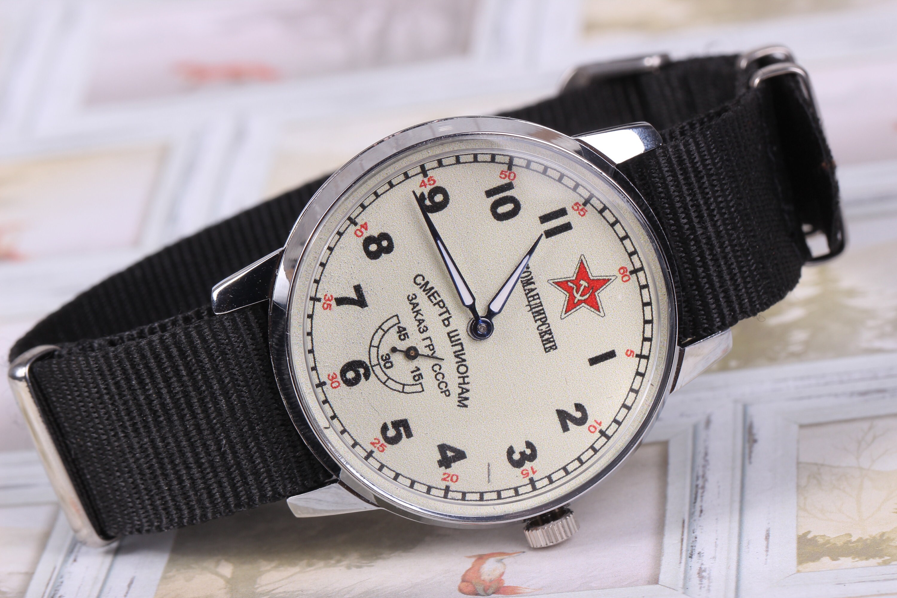 KOMANDIRSKIE WATCH, Pobeda Watch, Soviet Wristwatch, Commanders Watch ...
