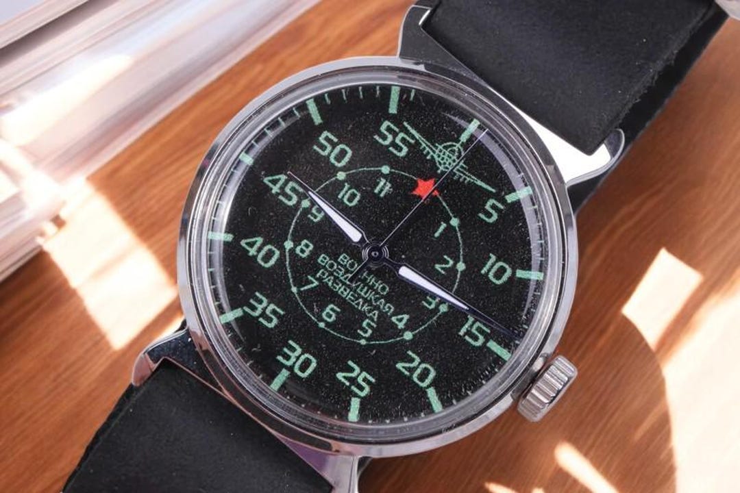 Pilot Watch Aviator Soviet Plane USSR Pobeda Victory Antique Unique - Etsy