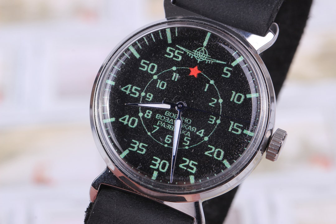 Wrist Watch Pobeda,aerial Reconnaissance Watch, Vintage Watch, Men's ...