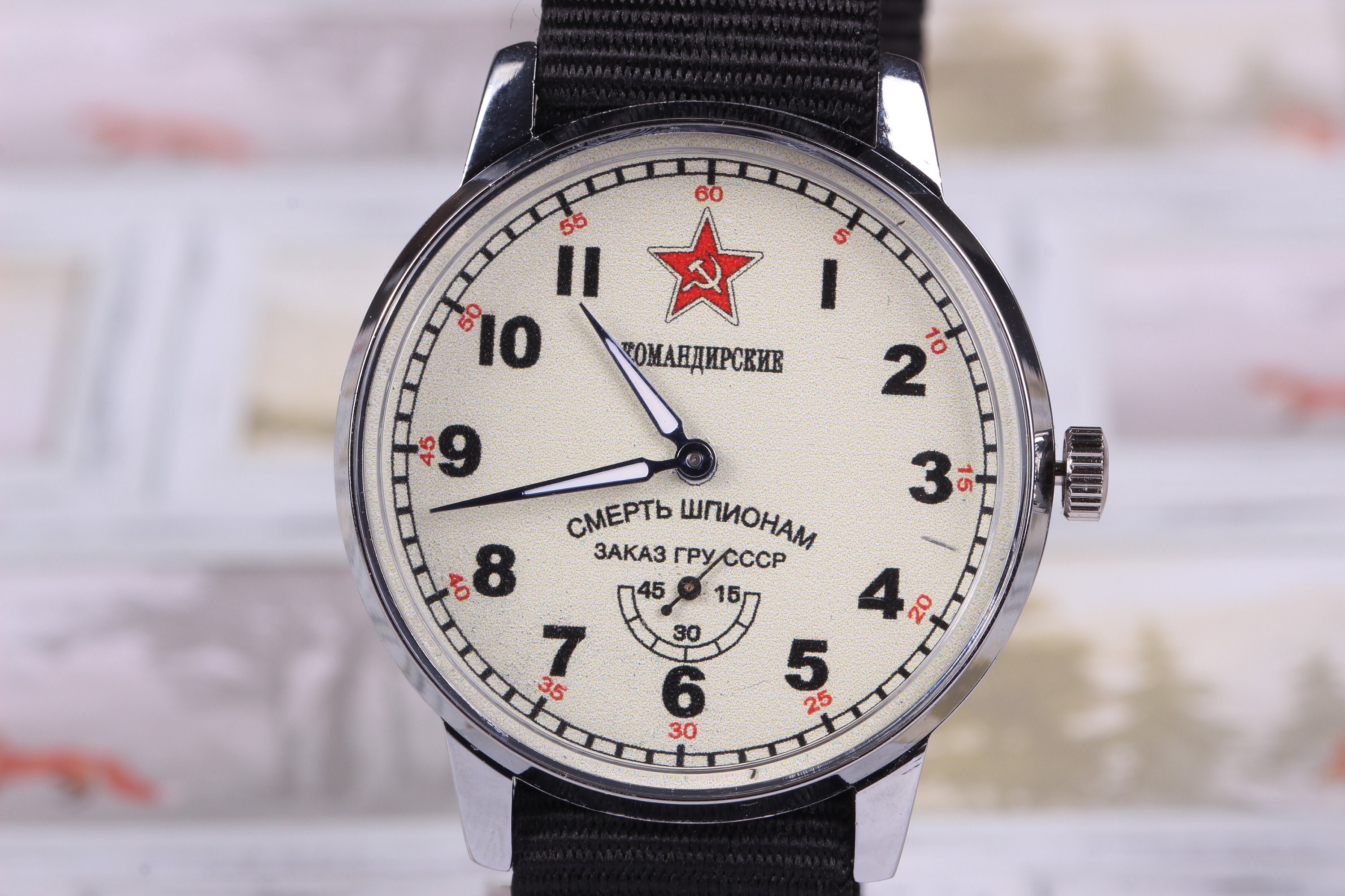 KOMANDIRSKIE WATCH, Pobeda Watch, Soviet Wristwatch, Commanders Watch ...