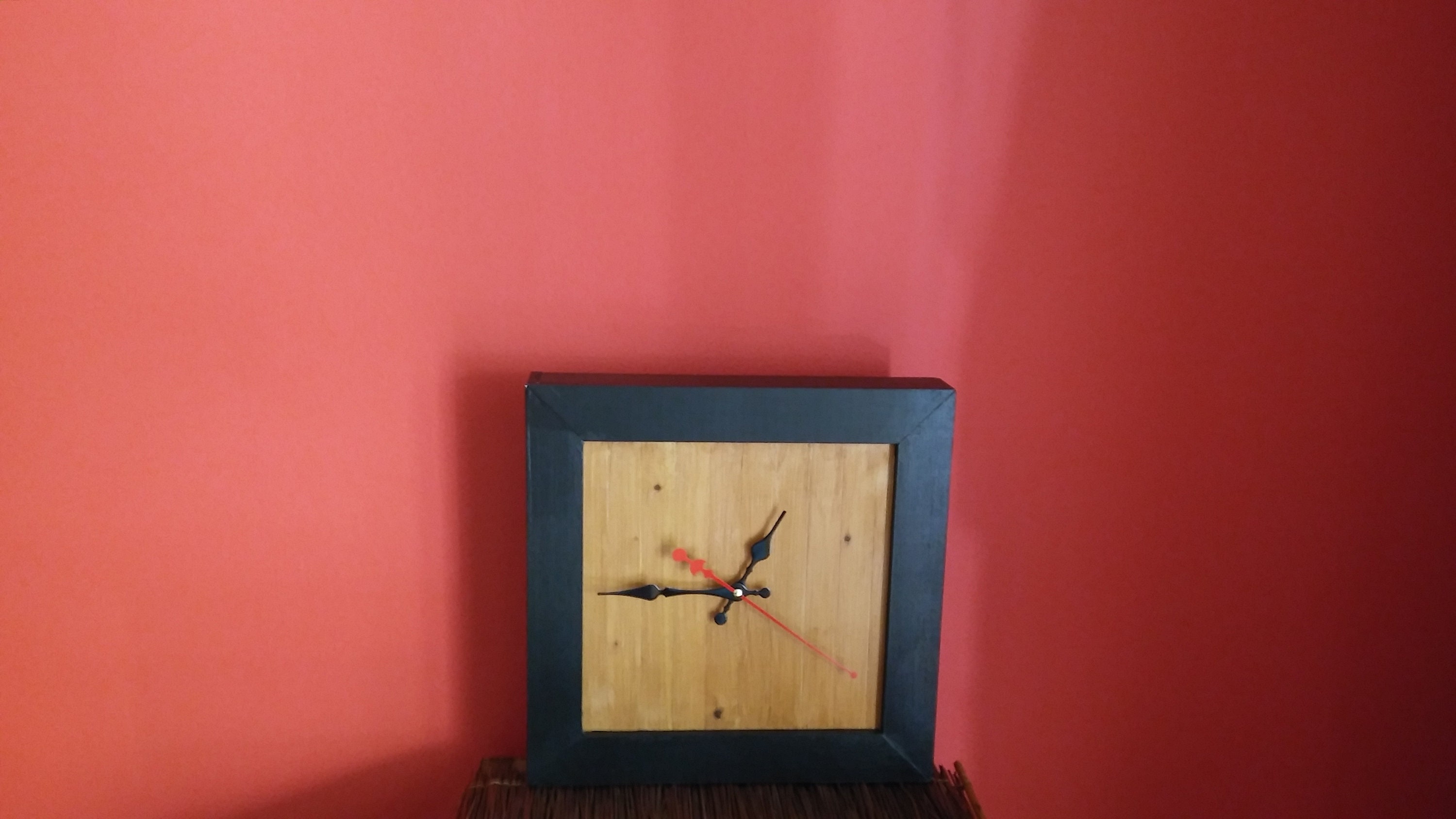 Modern Wooden Square Clock - Etsy