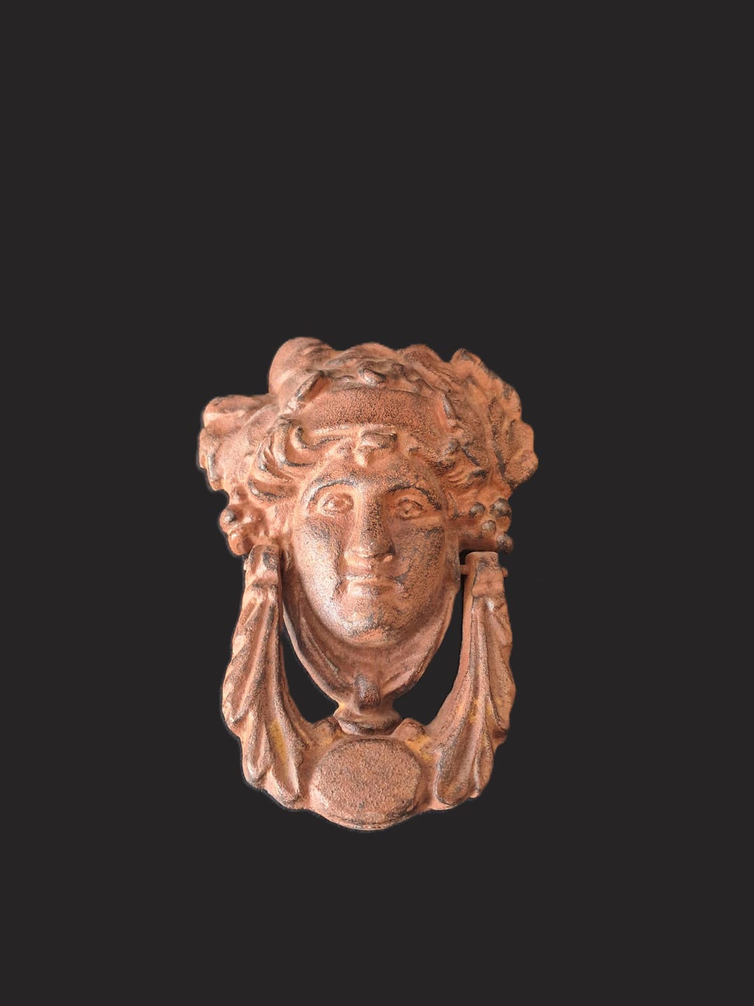Neoclassical Cast Iron Greek Goddess Head Doorknocker - Etsy