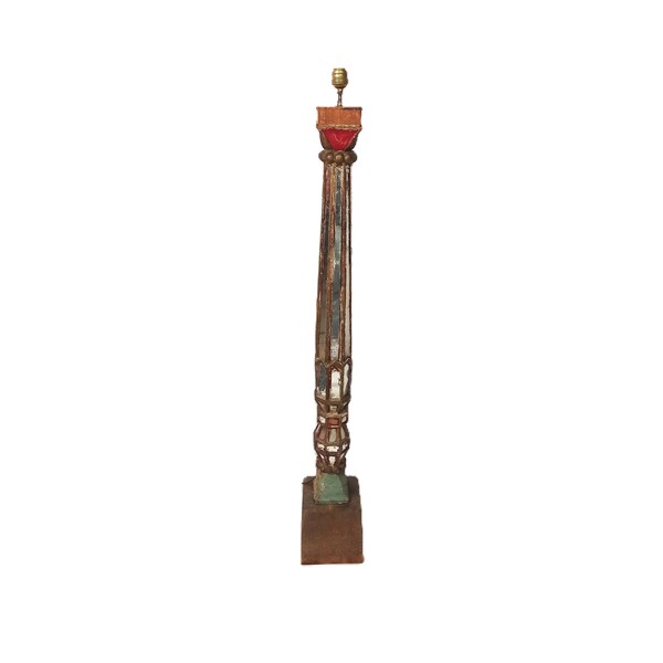 Glass Column Lamp - Etsy