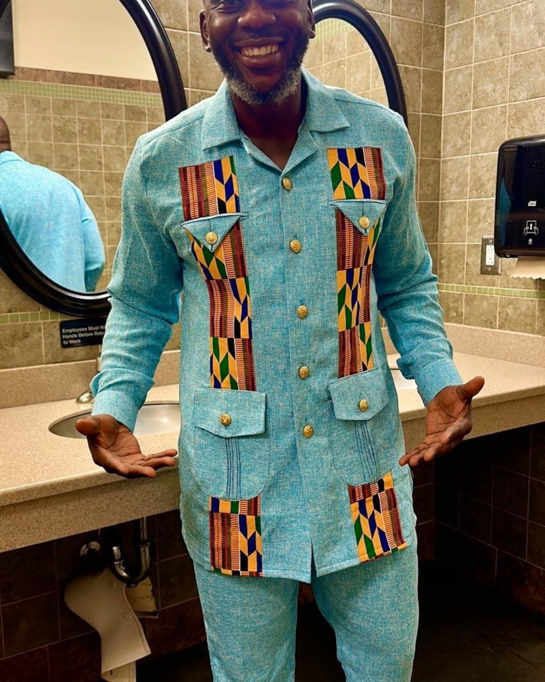 Safari Kente Suit, Kente Wedding Suit, Prom Suit, Gift for Him - Etsy